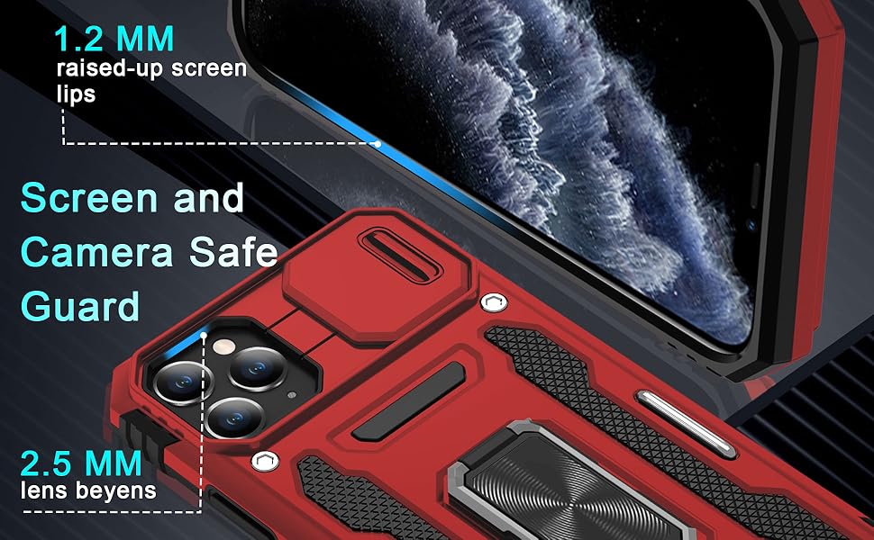 Amazon.com: DEERLAMN for iPhone 11 Pro Max Case with Slide Camera Cover+Screen Protector (1 Pack ...