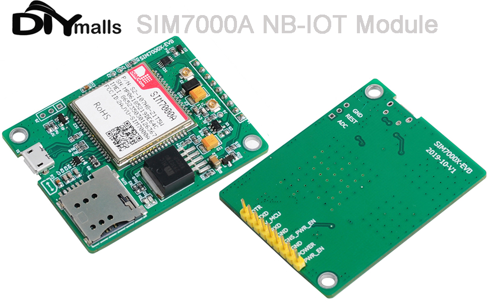 Amazon.com: DIYmalls SIM7000A Board GSM Module NB-IoT eMTC LTE-CAT-M1 Quad-Band FDD-LTE B2 B4 ...
