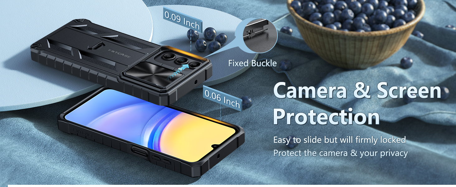 FNTCASE for Samsung Galaxy-A15-5G Phone Case: Military Grade Shockproof Protective Cases for A15 ...