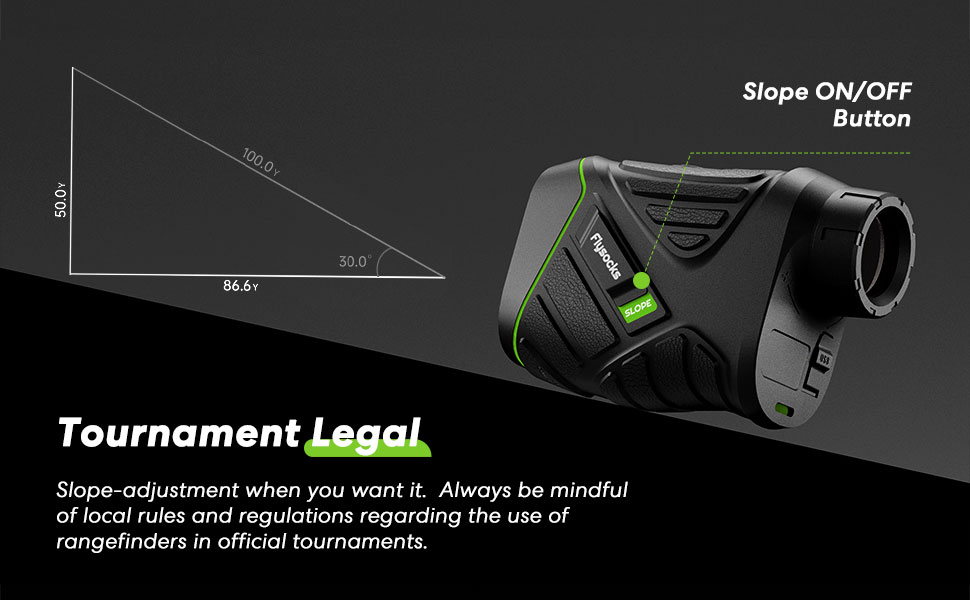 Golf Rangefinder with Slope, 1200 Yards Laser Range Finder for Golfing, 7X Magnification, Flag ...