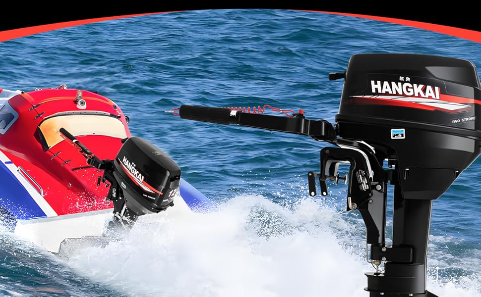 Amazon.com: COFECO Hangkai 12HP Outboard Motor, 2 Stroke 169CC Heavy Duty Fishing Boat Engine ...