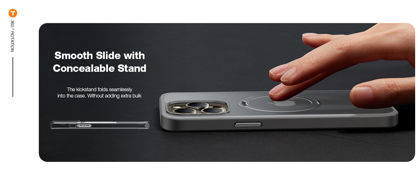 Amazon.com: TORRAS 360°Rotatable Ring for iPhone 15 Pro Case 6.1 ", Compatible with MagSafe 15 ...