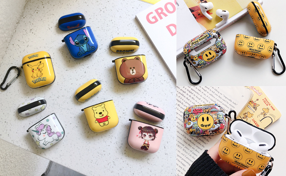 Amazon.com: Custom Airpods Case Personalized Airpod Case with Keychain for AirPods 1 & 2，Custom ...