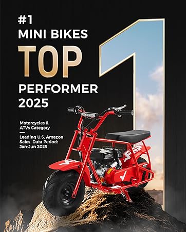 Amazon.com: FRP Mini Dirt Bike GMB100, 99 CC Gas Powered Mini Bike 4 Stroke 3HP, Off Road for ...