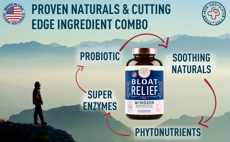 Amazon.com: Bloat Relief Probiotic and Digestive Enzymes - Anti Bloating Turmeric, Fennel ...