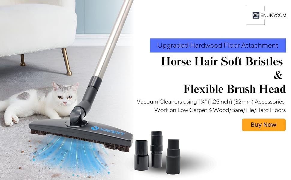 Amazon.com: Upgraded Hardwood Floor Attachment with Horse Hair Soft ...