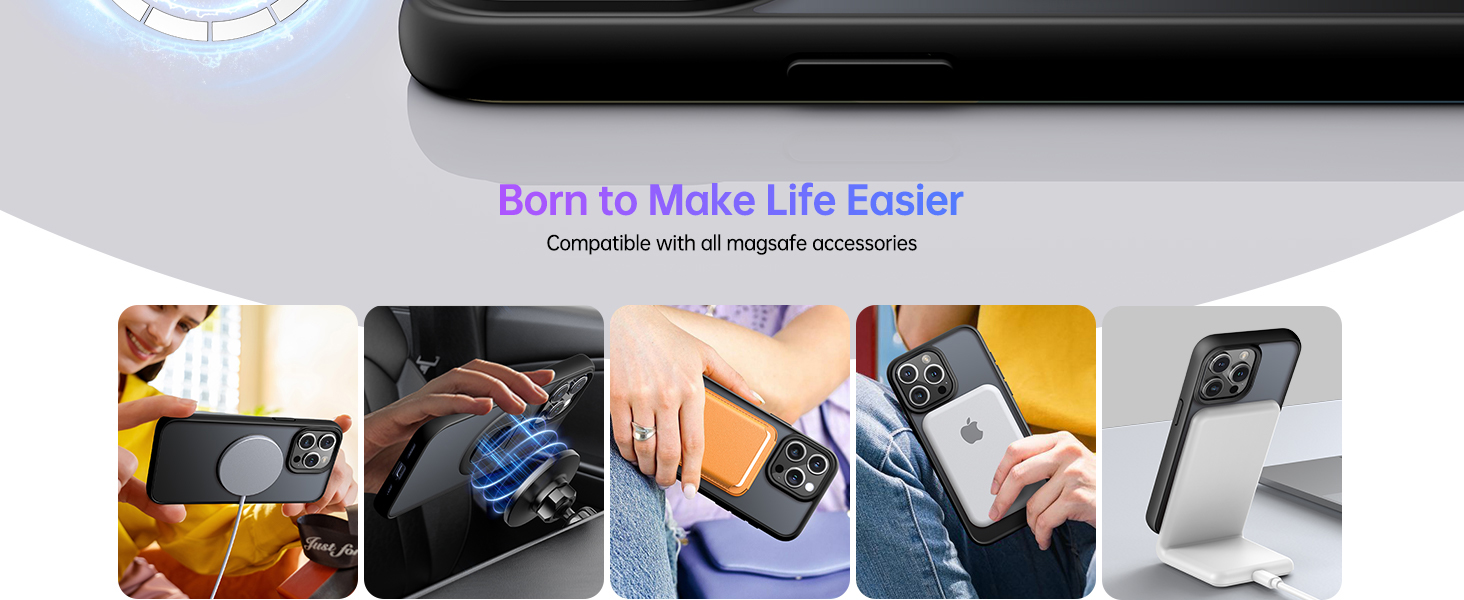 Amazon.com: Meifigno MagicRing Series for iPhone 15 Pro max Case - 360°Rotatable Ring Holder ...