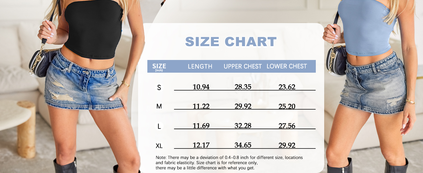 Trendy Queen Womens 3 Pack Tube Tops Crop Tops Going Out Strapless ...