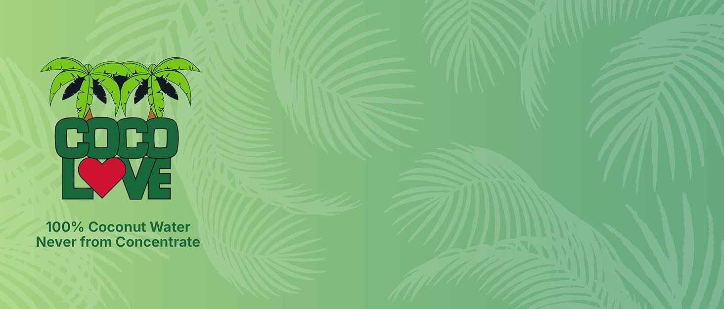 Amazon.com : Coco Love 100% Coconut Water with Pulp | 16.9 Fl Oz - 500 ml (12 Pack) : Grocery ...