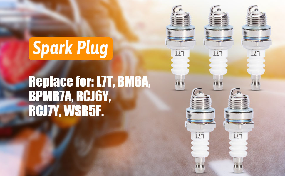 Amazon.com: QAZAKY 5pc Spark Plug L7T for 33cc 43cc 47cc 49cc 2-Stroke Mini Pocket Bike ATV Quad ...