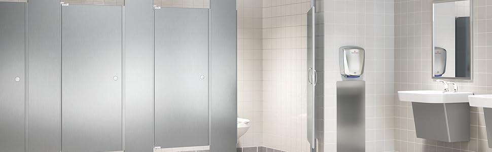 Amazon.com: Hadrian Bathroom Partition - Stainless Steel - Overhead Braced (Left Hand Corner-1 ...
