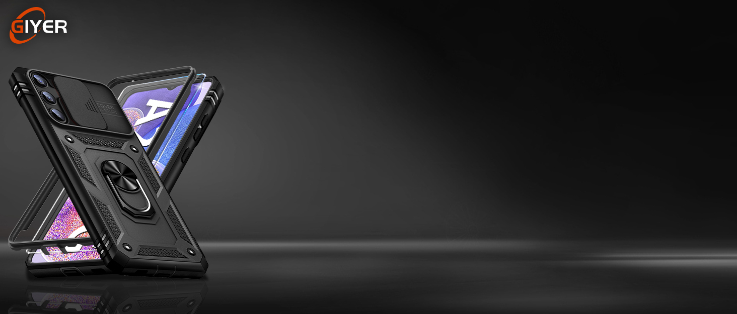 Giyer Armoured Case for Samsung Galaxy A16 5G Case with Screen Protector, Mobile Phone Case A16 ...