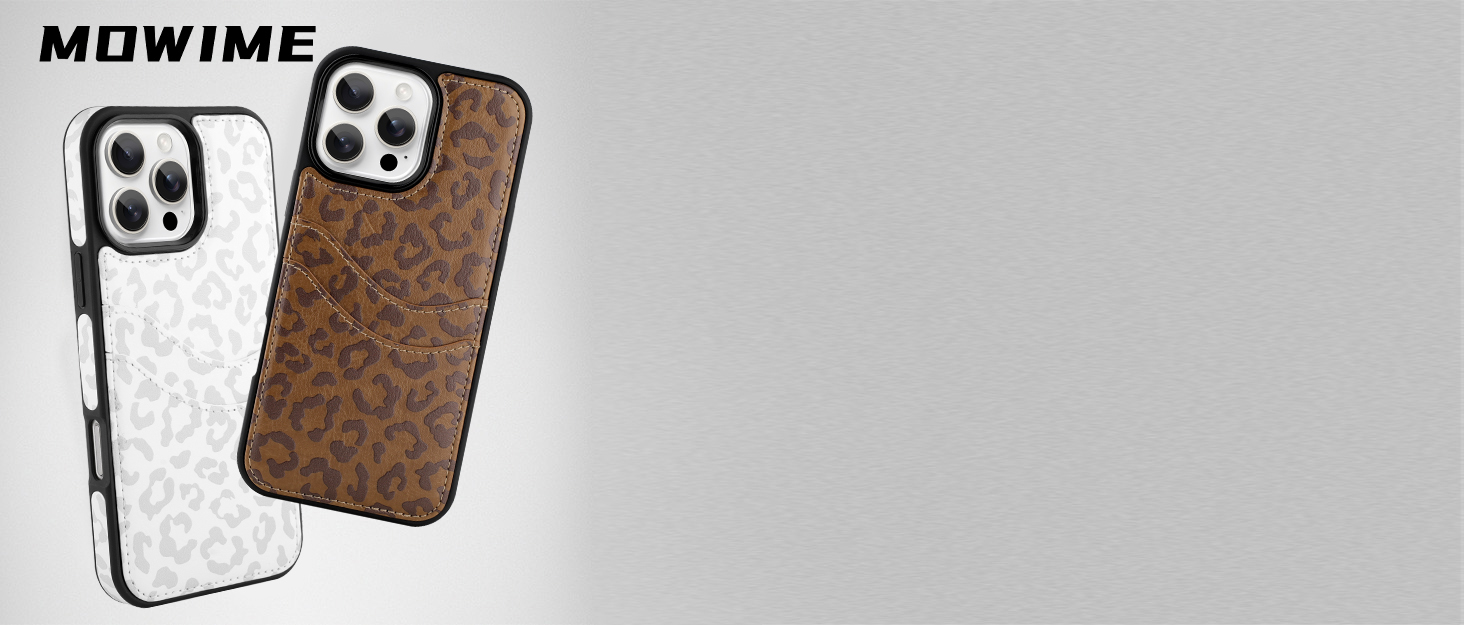 Amazon.com: MOWIME Compatible with iPhone 16 Pro Max Wallet Case with Card Holder (2 Cards ...