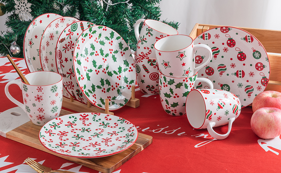 Amazon.com: ZAROCRUS Christmas Coffee Mug,16oz Ceramic Holiday Coffee ...