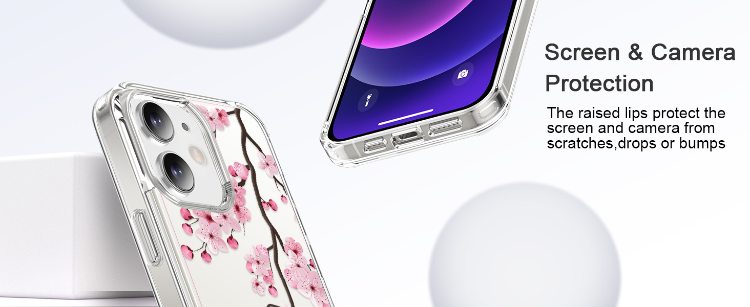 Amazon.com: bicol for iPhone 12 Case with Screen Protector and Camera Lens Protector ...