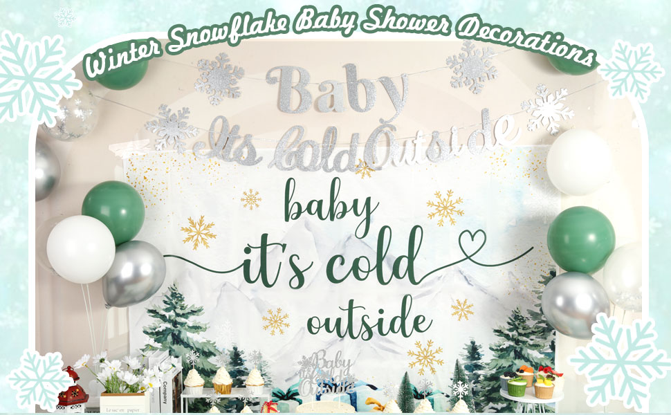 Amazon.com: Baby It’s Cold Outside Baby Shower Decorations, Baby It’s ...