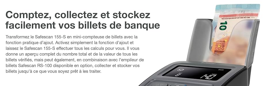 Safescan 155-S - Détecteur automatique de faux billets qui vérifie les billets dans quatre ...