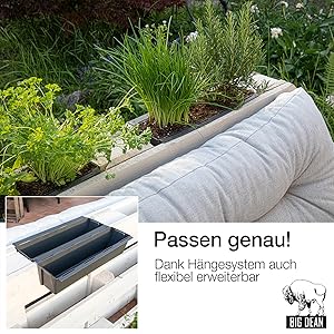 BigDean 24er Set Paletten Blumenkästen - Einsatz - mit Hängesystem zum Einhängen - 37cm ...