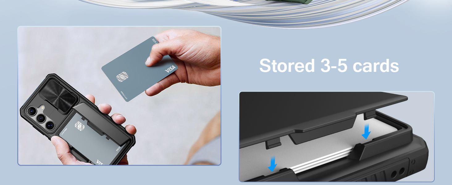 Amazon.com: ATATOO for Samsung Galaxy S24+ Plus Case Wallet, Built-in Card Holder(Store 4-5 ...