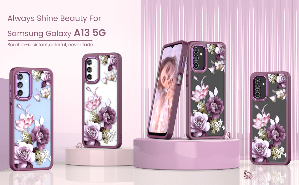 Amazon.com: Dretal for Samsung A13 5G Case, Galaxy A13 5G Case + Tempered Glass Screen Protector ...