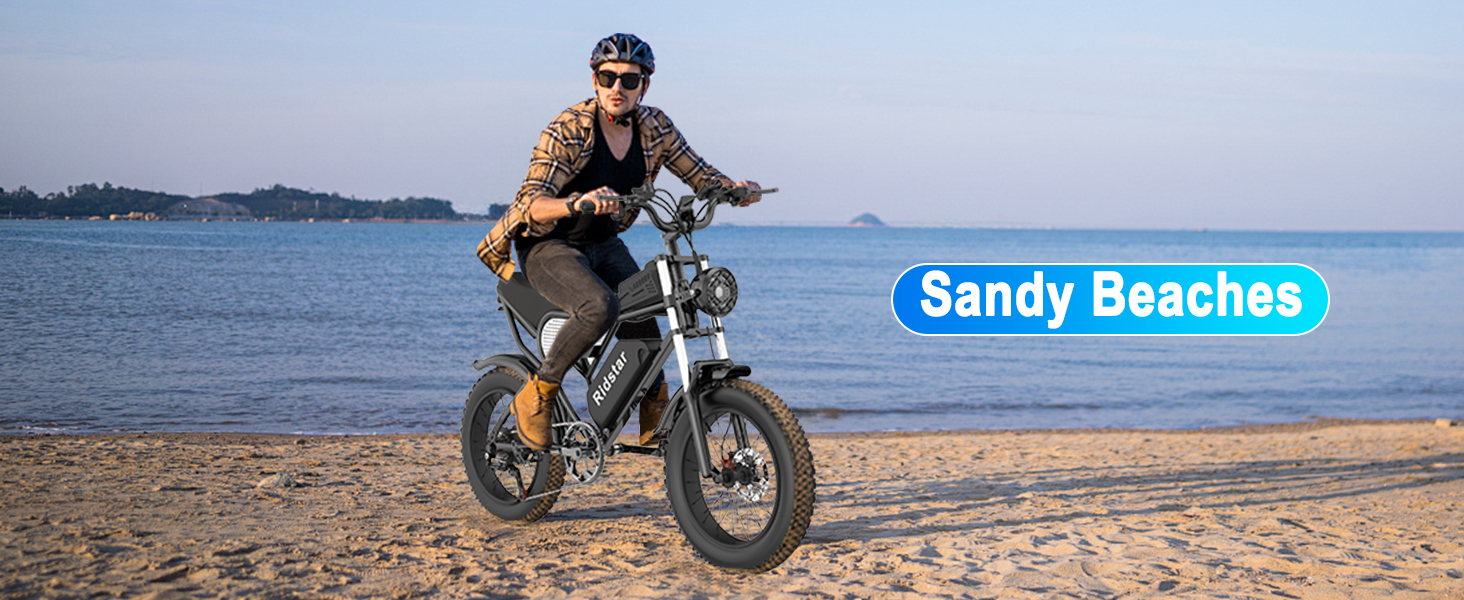 Amazon.com : YVY Electric Dirt Bike for Adults,1000W/1500W/2000W Motor 20" Fat Tire E Bike, Off ...