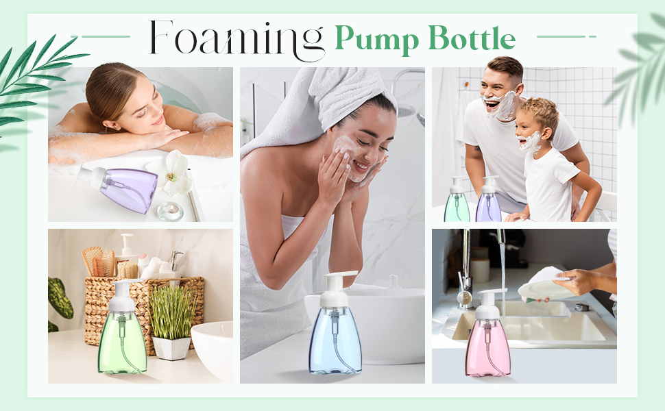 Amazon.com: eBoot 24 Pack 8 oz Foaming Soap Dispenser Foaming Pump Bottle Travel Hand Soap Pump ...