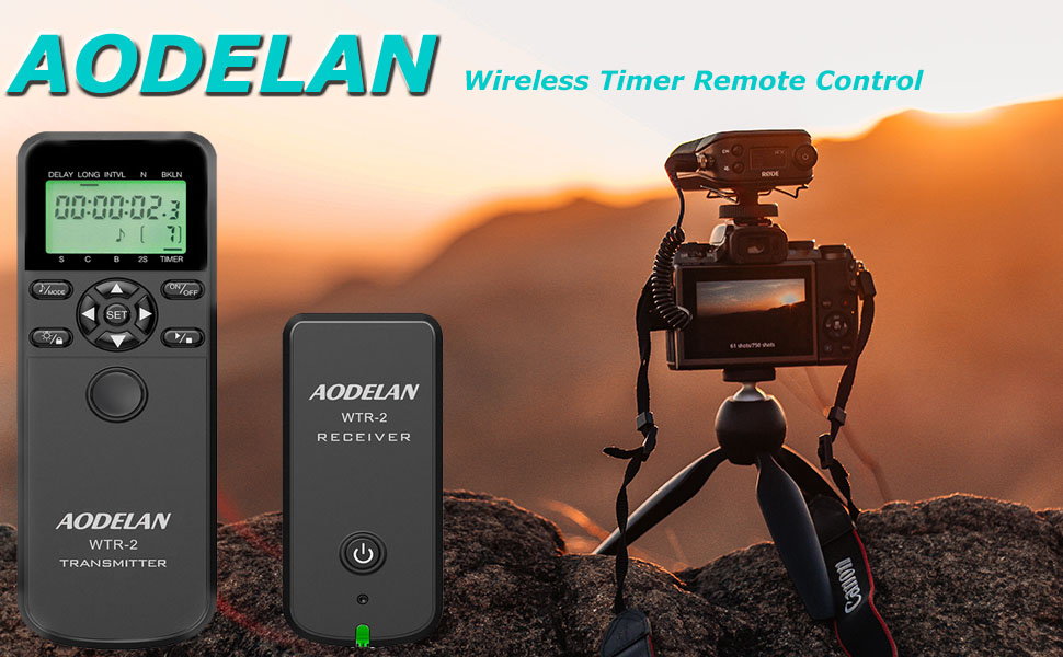 Amazon.com : AODELAN Wireless Shutter Camera Remote Control Timer Intervalometer with for Sony ...