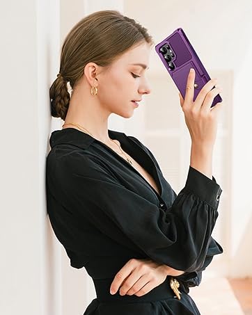 Amazon.com: Tcaraersing for Samsung Galaxy S24 Ultra Case with Card Holder, Compatible with ...