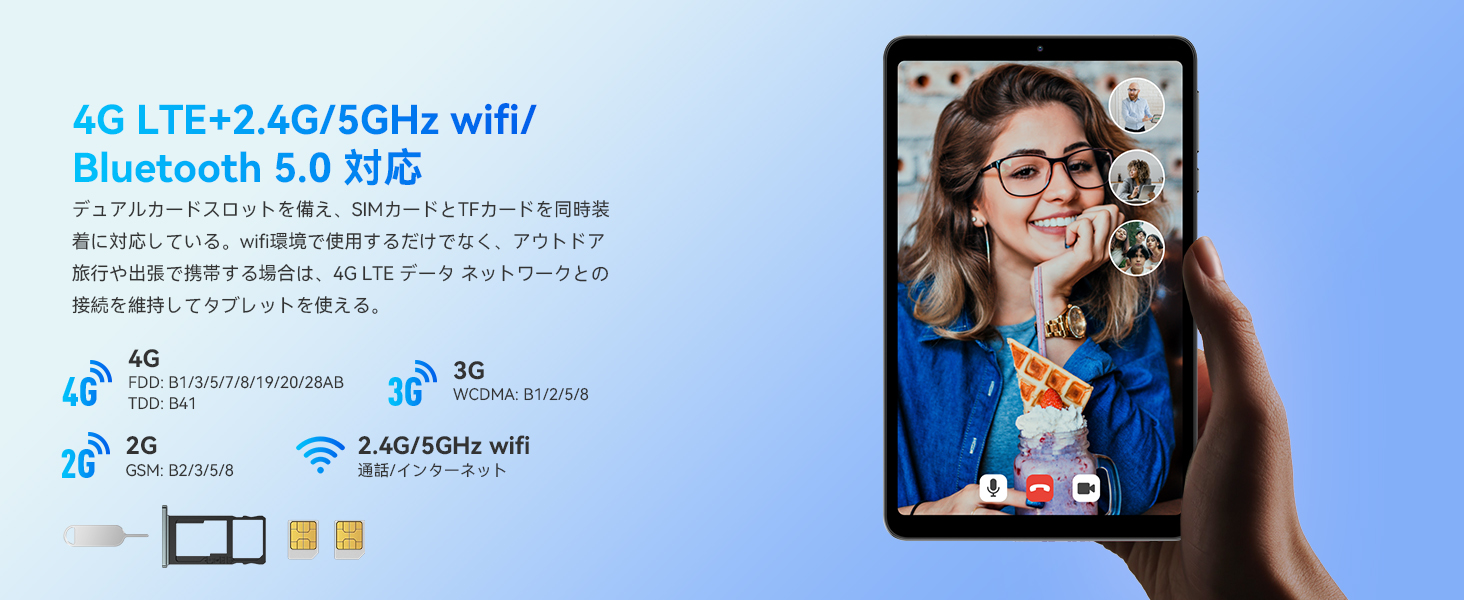 Amazon.co.jp: タブレット 8インチ Headwolf FPad3 タブレット SIMフリー、Widevine L1（Netflix対応）、T616 CPU、1920x1200解像 ...