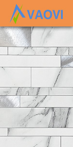 VAOVI Peel and Stick Backsplash Subway Marble Tiles,Kitchen Wall ...