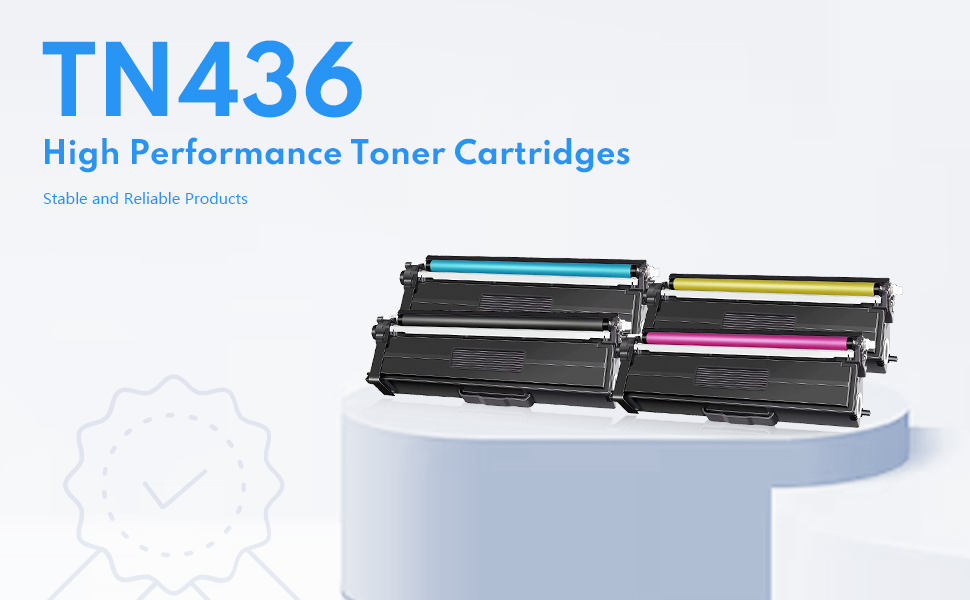 Amazon.com: TN436 Toner Cartridge High Yield - TN436BK TN436C TN436M TN436Y Replacement for ...
