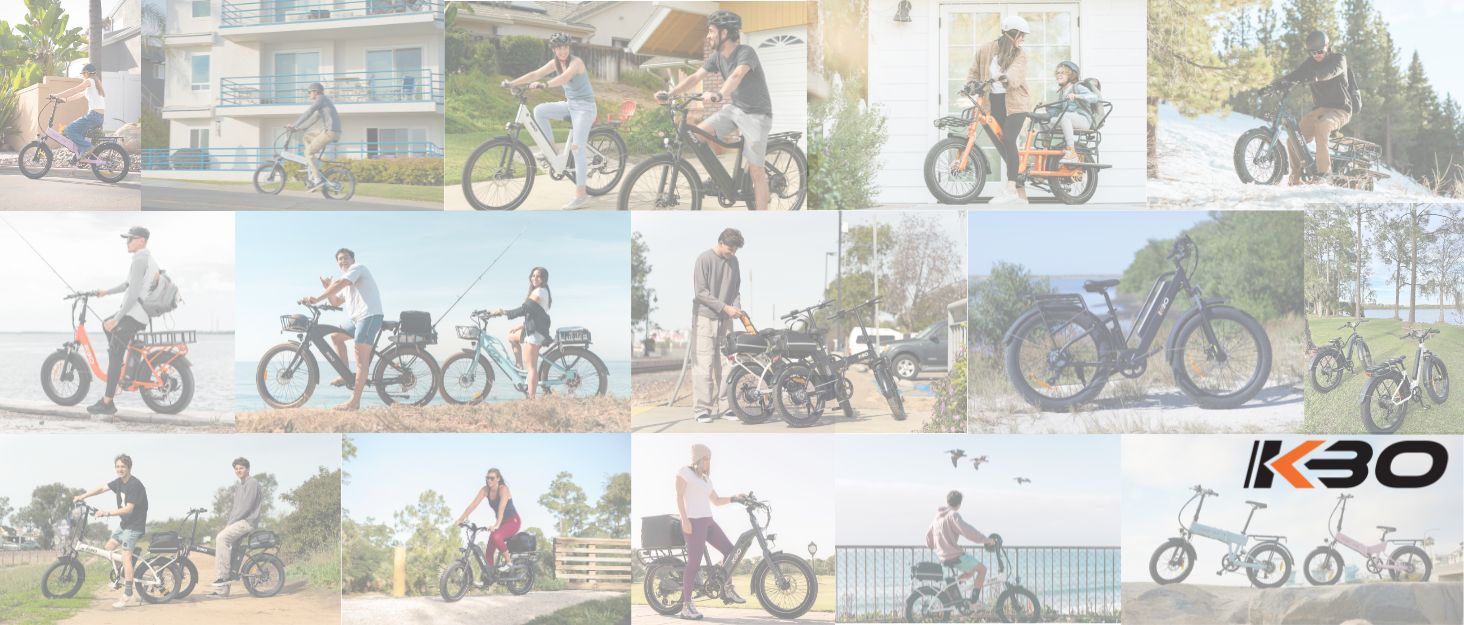 Amazon.com : KBO K2 Folding Electric Bike 500W, 5 Colors K Series E Bike, Up to 45 Miles Range ...