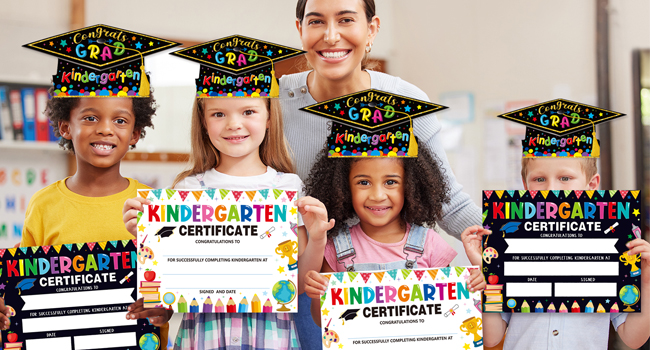 Amazon.com: 30 Pieces Preschool Paper Graduation Crown for Kids ...