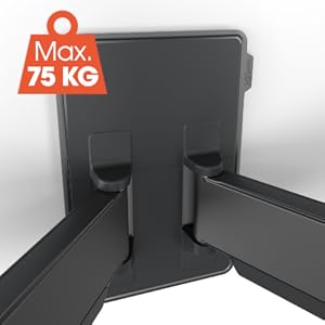 Vogel's TVM Elite 5855 Ultrastarke schwenkbare TV-Wandhalterung für große und schwere Fernseher ...