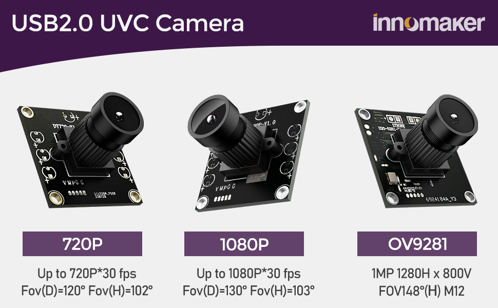 Amazon.com: innomaker 720P USB2.0 UVC Camera for Computer All Raspberry Pi and Jetson Nano ...