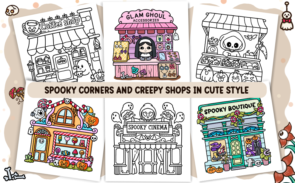 shops coloring pages