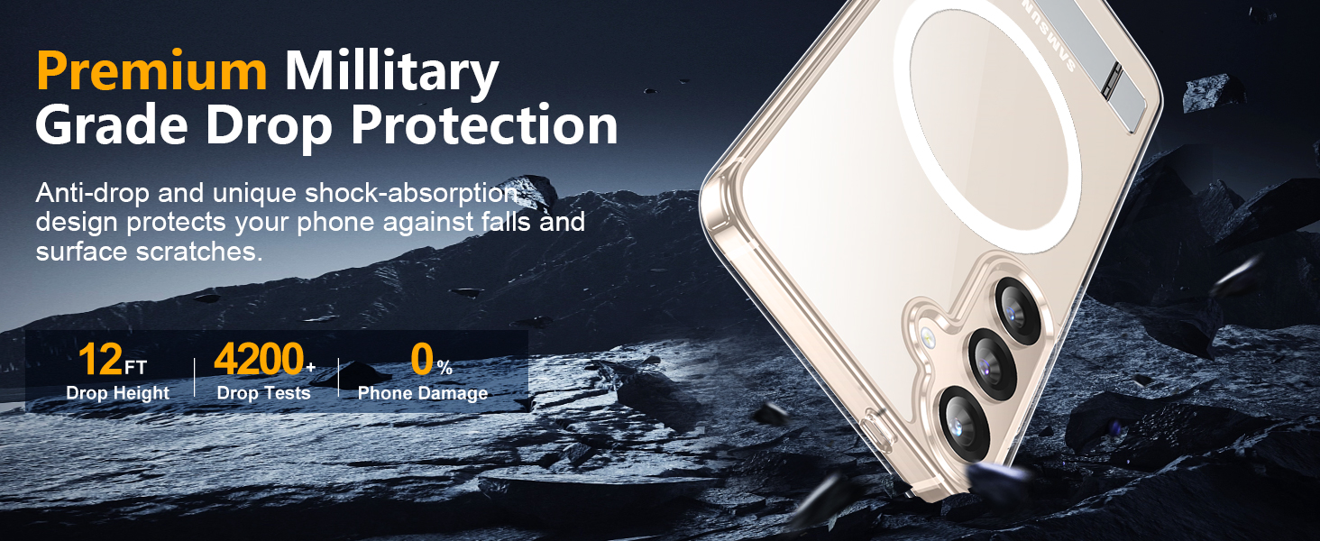 Amazon.com: SPIDERCASE Magnetic for Samsung Galaxy S25 Plus Case, [3 Stand Ways][ Military Grade ...