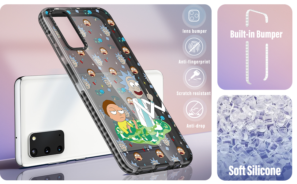 Amazon.com: Ulirath for Samsung Galaxy S20/S20 5G 6.2" Case Cute Cartoon Bros Character Designer ...