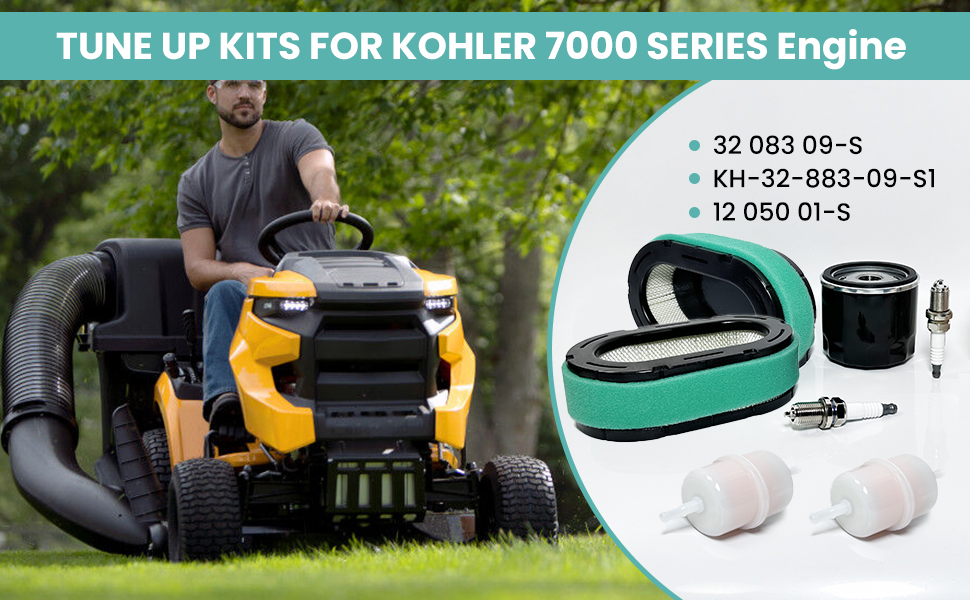 Amazon.com : 7000 Maintenance Kit 32 083 09-S Air Filter with Oil-Fuel Filter Spark Plugs for ...