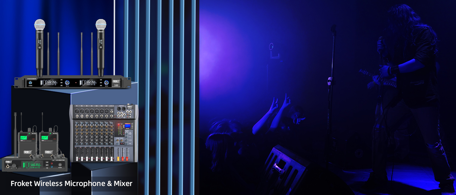 Audio Mixer Froket CT-8 Professional 8-Channel Sound Mixing Console ...