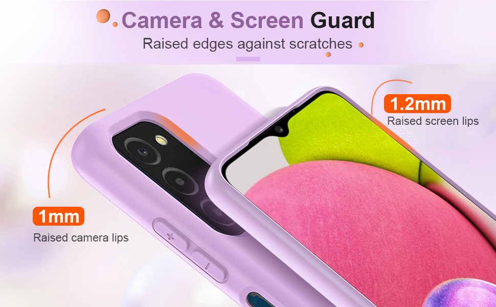 Amazon.com: LeYi for A03S Samsung Phone Case: Galaxy AO3S Case (6.5 Inch) with 2 PCS Tempered ...