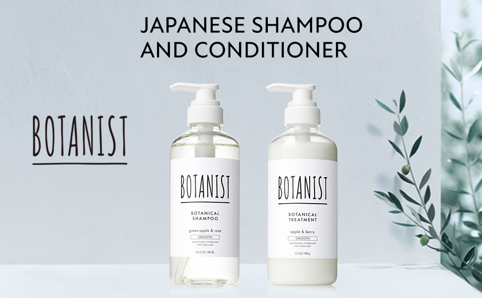 Amazon.com : Botanist Smooth Shampoo | Green Apple & Rose | Japanese Vegan Non-Silicone ...