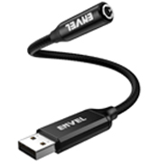 Amazon.com: ENVEL USB to 3.5mm Audio Adapter,External Stereo Sound Card with Dual TRS 3-Pole 3 ...