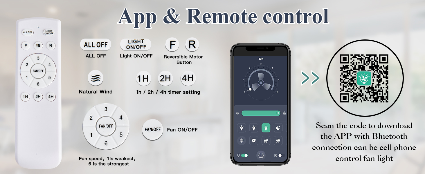 YYJLX Crystal Ceiling Fan Light Moren Low Profile Flush Mount Smart 18 ...