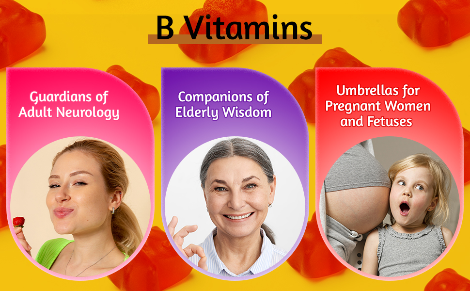 Amazon.com: Vitamin B Complex Gummies for Adult - 120 Count, Apple ...