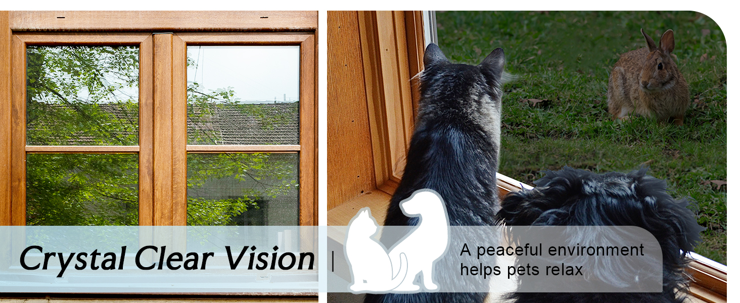 Amazon.com: DOWELL One Way Window Privacy Film with 3 Tools Window Tint for Home Sun Blocking ...