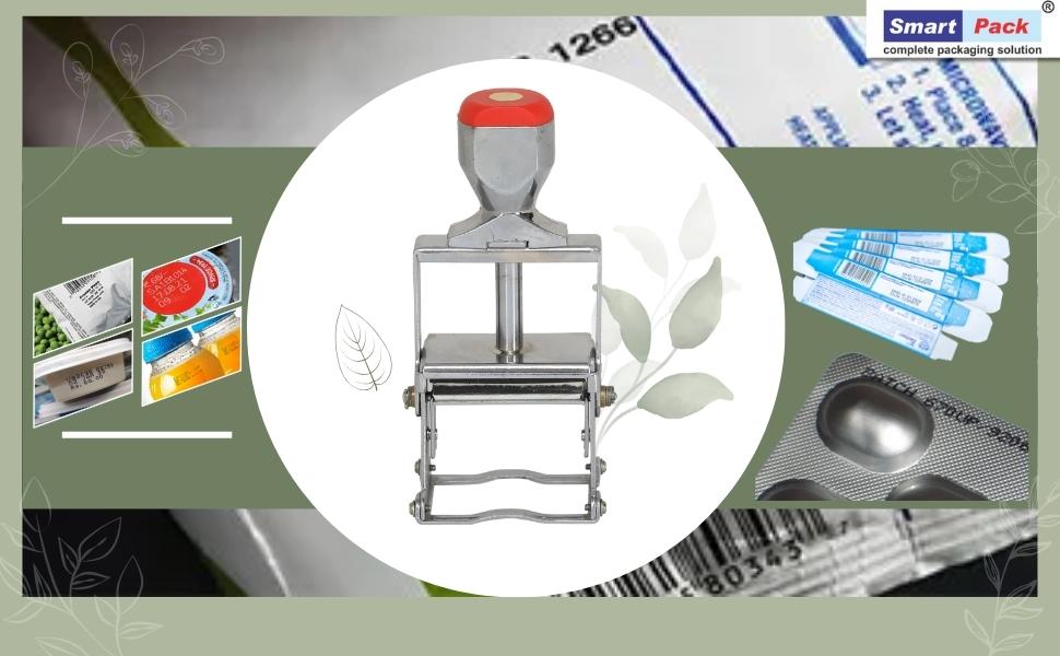 SMART PACK Hand Batch Coding Machine for Batch No. MFG. MRP. EXP. Date Coding | Handheld ...