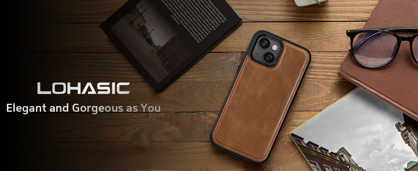 Amazon.com: LOHASIC Compatible with iPhone 15 Case, Luxury Elegant Leather Business Classic Soft ...