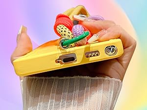 Amazon.com: for Samsung Galaxy S24 Ultra Gradient Wavy Case with Wrist Strap Lanyard Cute Love ...