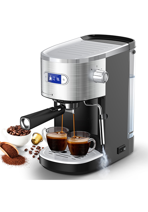 Amazon.com: Joy Pebble Espresso Machine,15 Bar Professional Espresso Maker with Barista Coffee ...